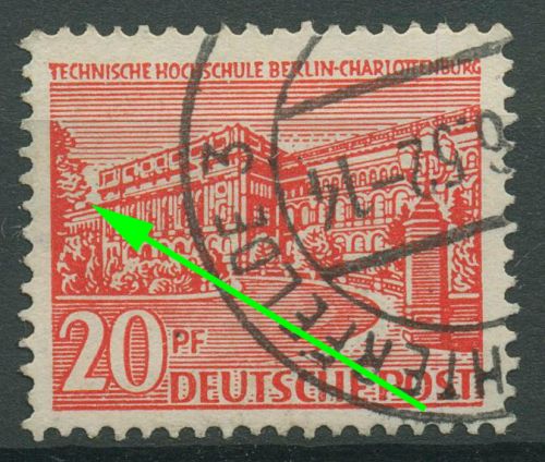 Berlin 1949 Berliner Bauten mit Plattenfehler 49 III gestempelt - Briefmarken Dr. Rohde ...