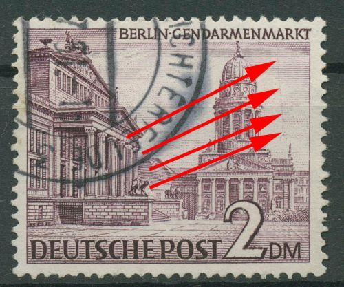 Berlin 1949 Berliner Bauten mit Plattenfehler 58 IV gestempelt - Briefmarken Dr. Rohde & Kornatz ...