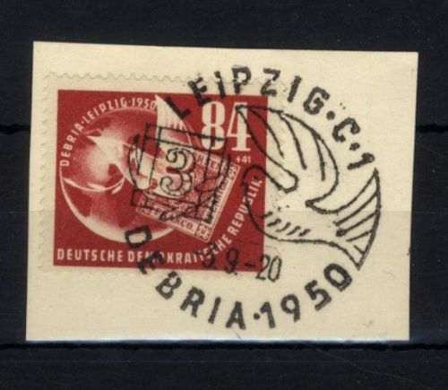 DDR, MiNr. 260 gestempelt - SST DEBRIA 1950 - Haus der Briefmarke