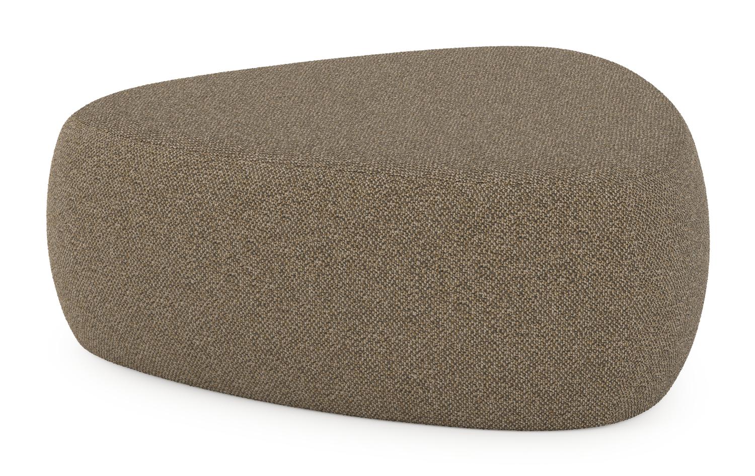 Masso poef in madagascar walnut all weather cosytica - B 90 x D 90 x H ...