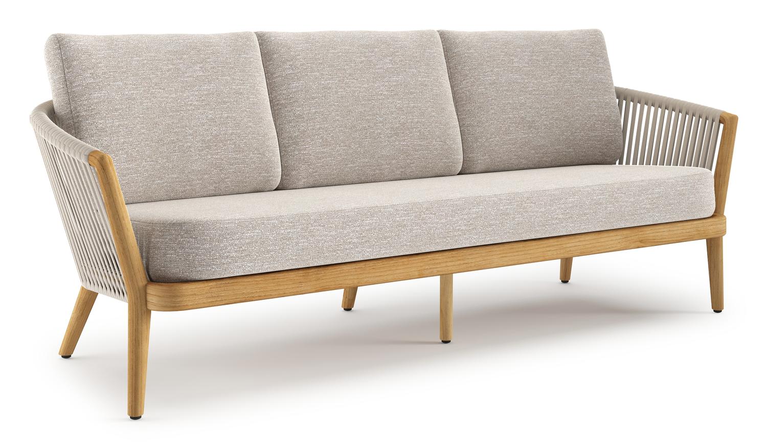 Canapé de jardin Orso en tecken corde luxe plate tissée verticalement ...