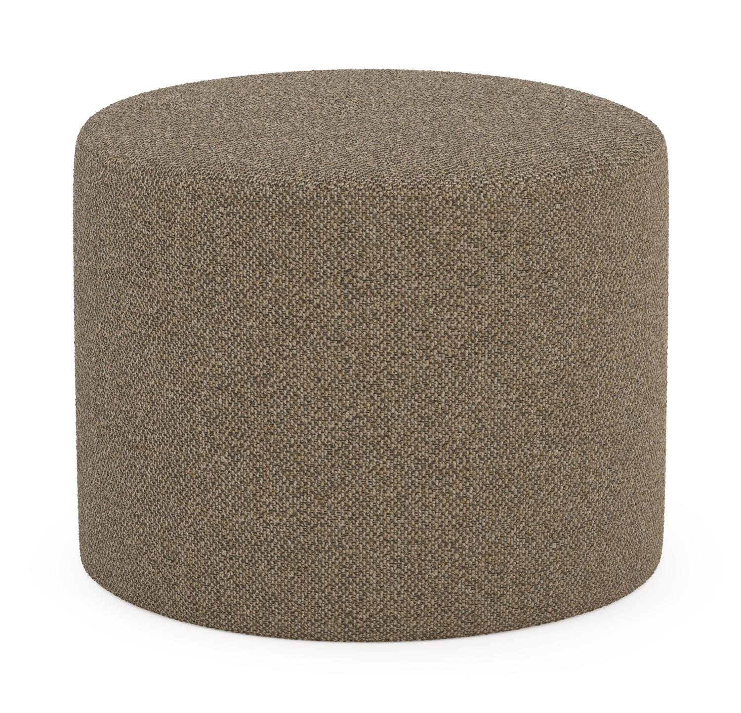 Ronde Masso poef in madagascar walnut all weather cosytica - Dia. 55 x ...