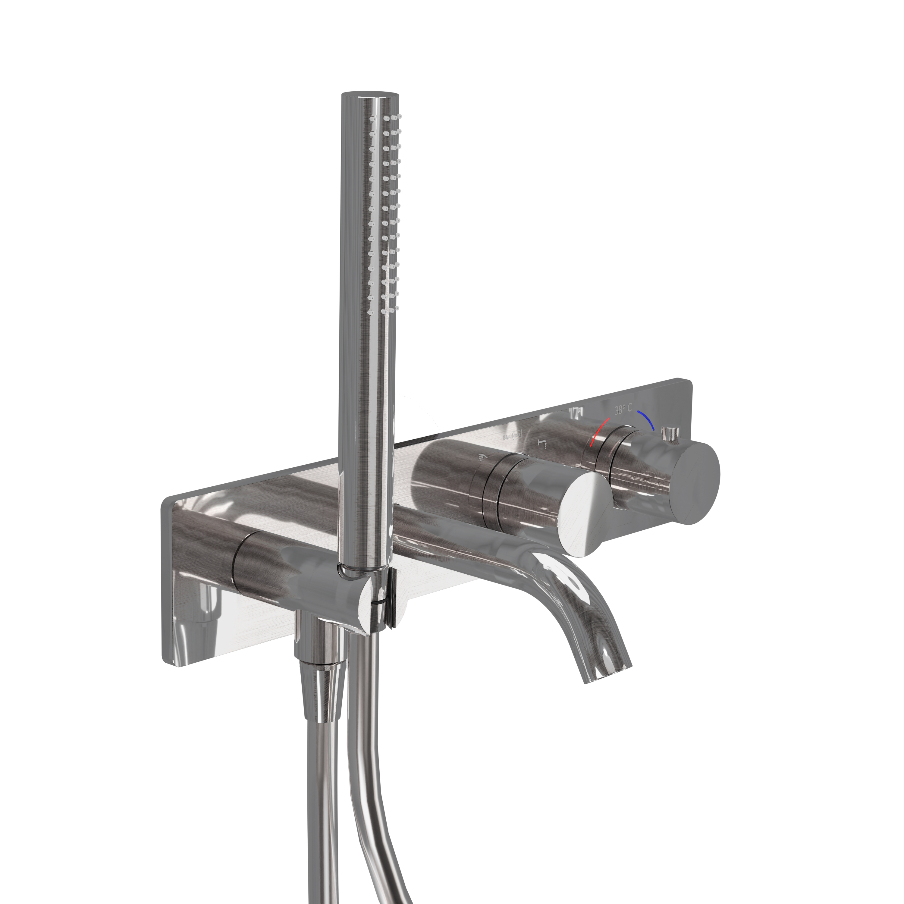 Blaufoss Round Inbouw Badkraan Glanzend chroom | X²O Badkamers