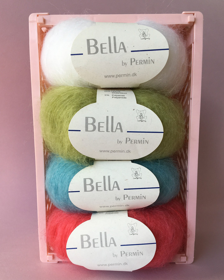 Garn Bella - Mohairgarn - Grøn - Permin | Knittingroom