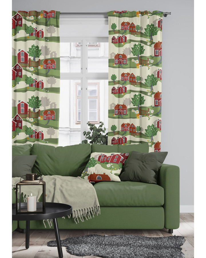 Metervare med trykt motiv Katthult - Multi - Arvidssons Textil ...