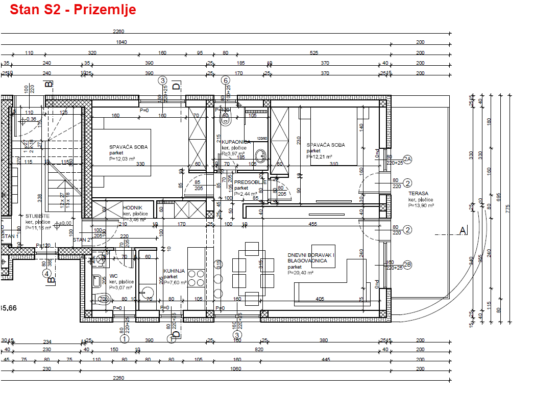 Zagreb, Bijenik, NOVOGRADNJA, moderan trosoban penthou...