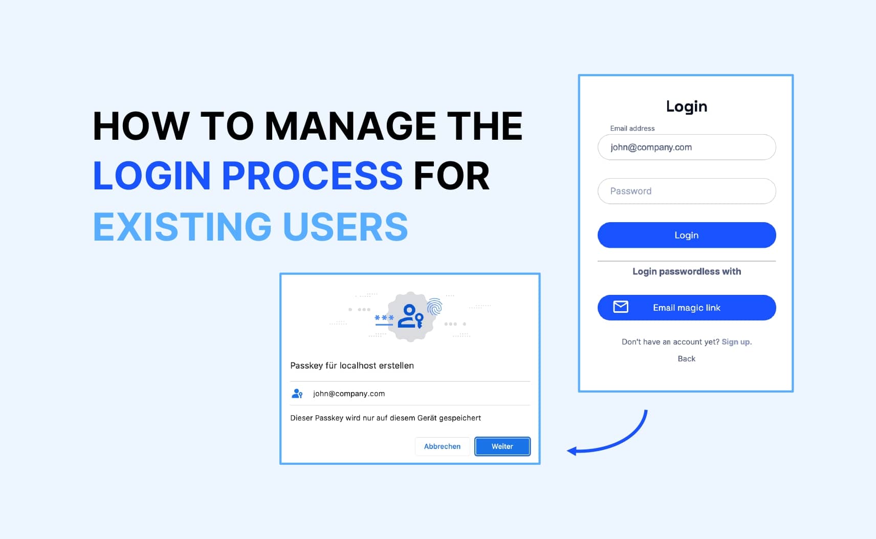 How to transition existing, password-based users to passkeys