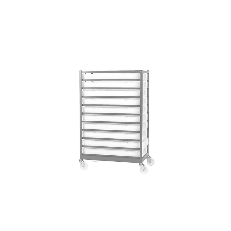 Stainless Steel Mobile Tray Rack with 10 Trays | CSI Products