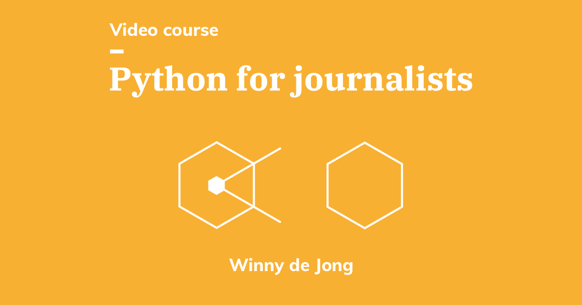 Video course: Python for journalists | DataJournalism.com