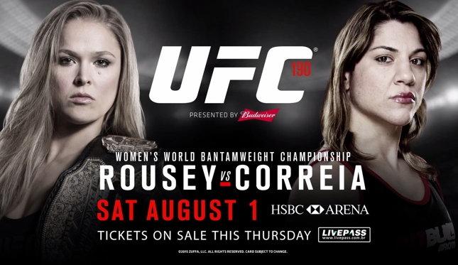 Risultati UFC 190: Rousey vs. Correia | Grappling-italia.com : MMA ...