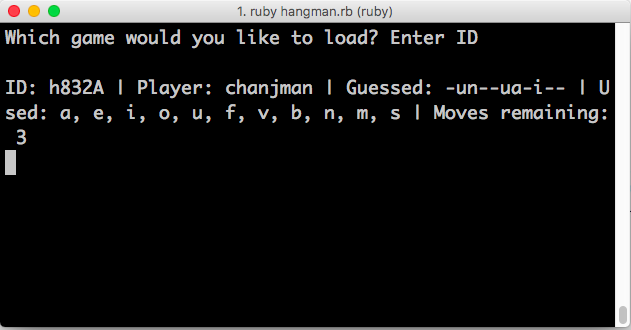 GitHub - mariozugaj/hangman-terminal: A simple terminal game of hangman