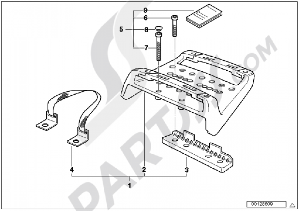 RETROFIT KIT, TOP CASE BRACKET Bmw R1150GS R1150GS (R21)