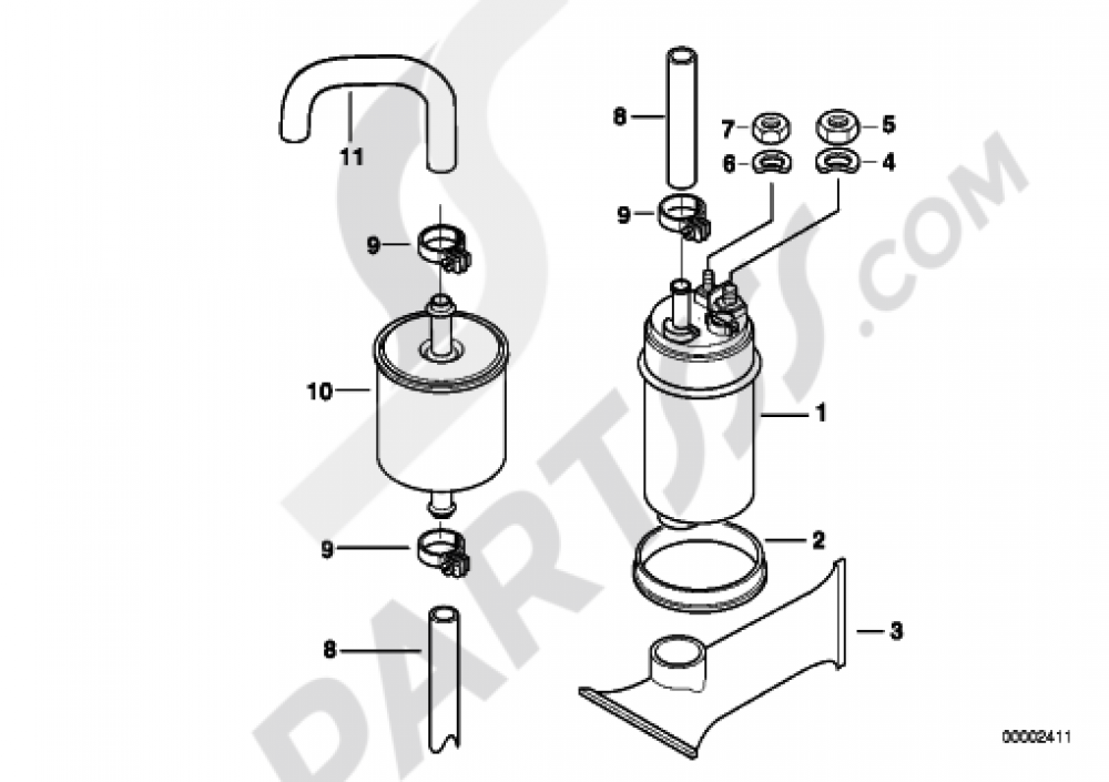 FUEL SUPPLYPUMPFILTER Bmw R850R R850R (259R)