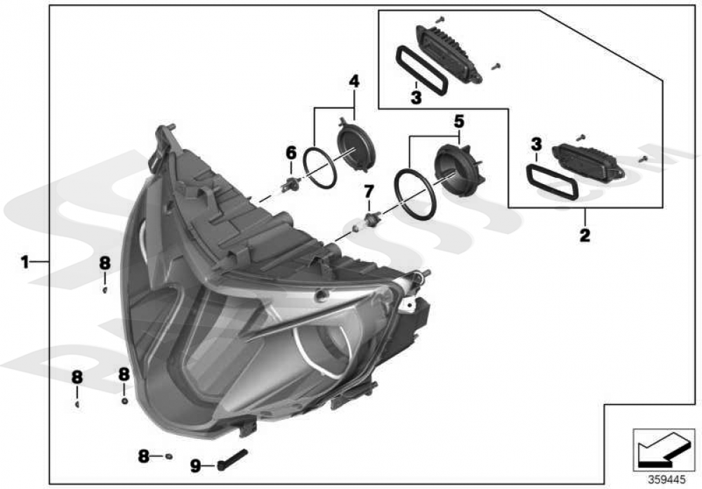 Faro II Bmw R1250RT 2018-2020 (K52)