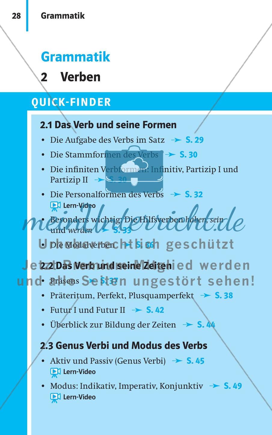 Verben MeinUnterricht Verben MeinUnterricht