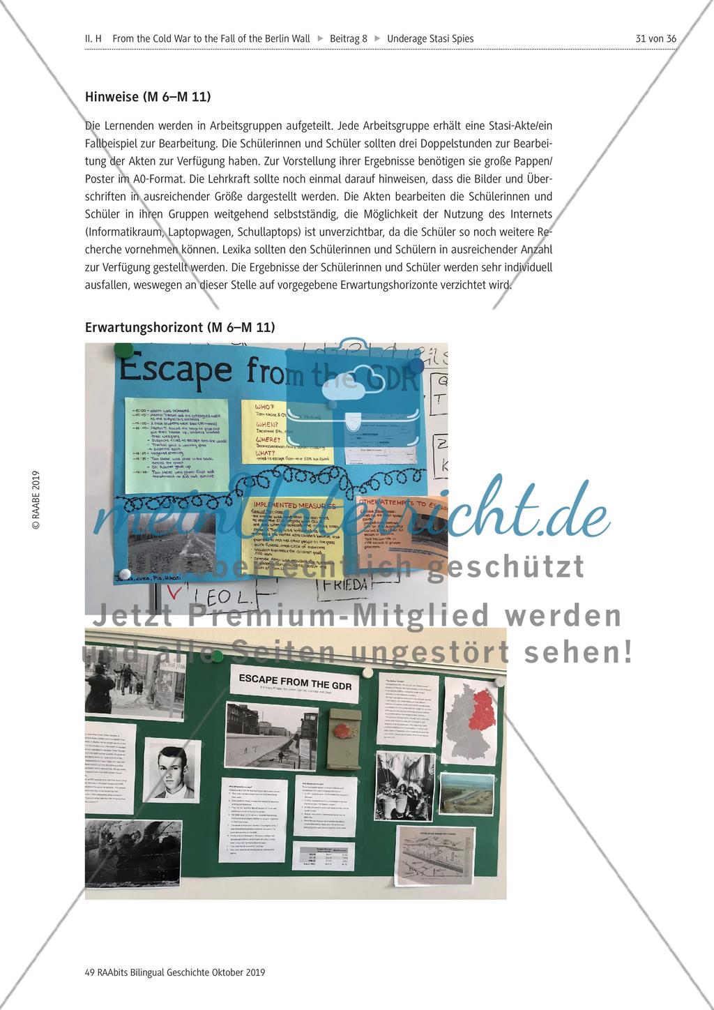 The Stasi files – Analysis of six original Stasi files concerning ...