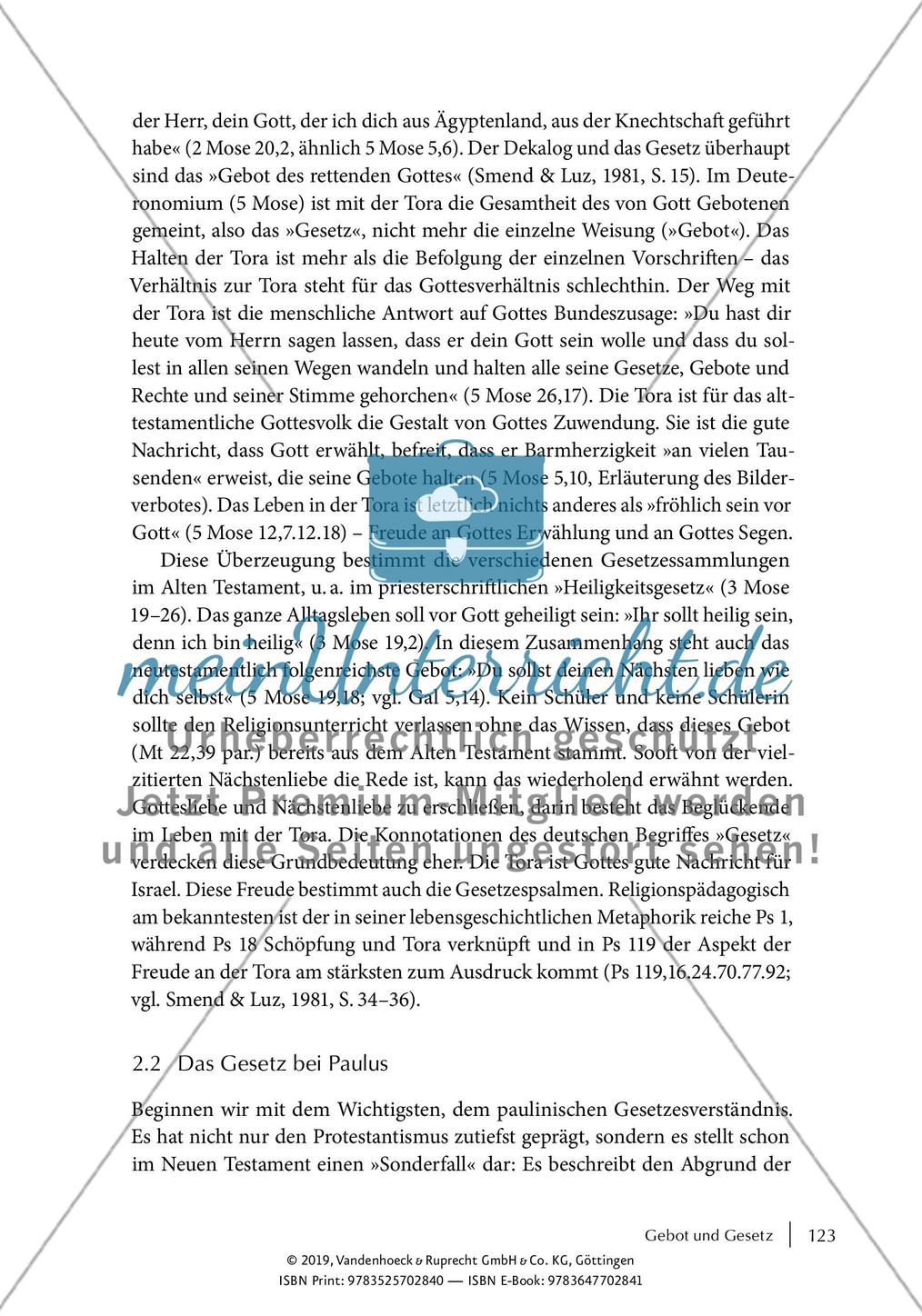 Gebot und Gesetz - meinUnterricht