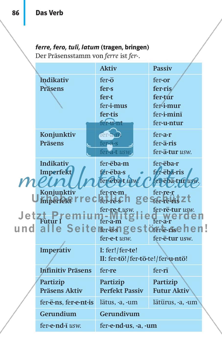 Das Verb - meinUnterricht