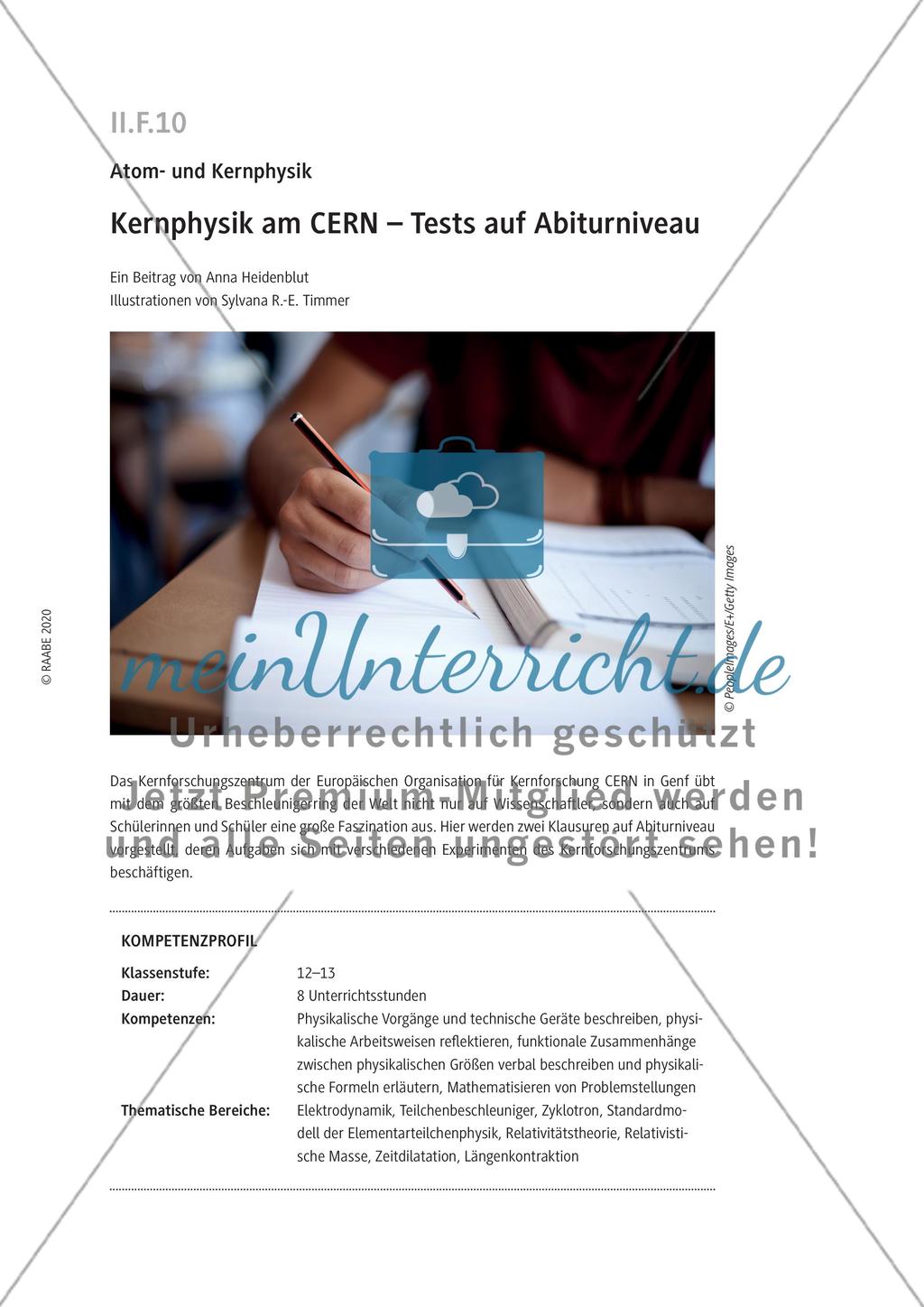 Kernphysik am CERN - meinUnterricht