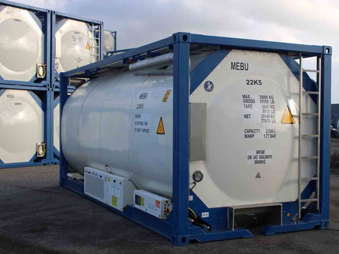 New 25,000L Reefer Tank Container for Food Use - Meeberg