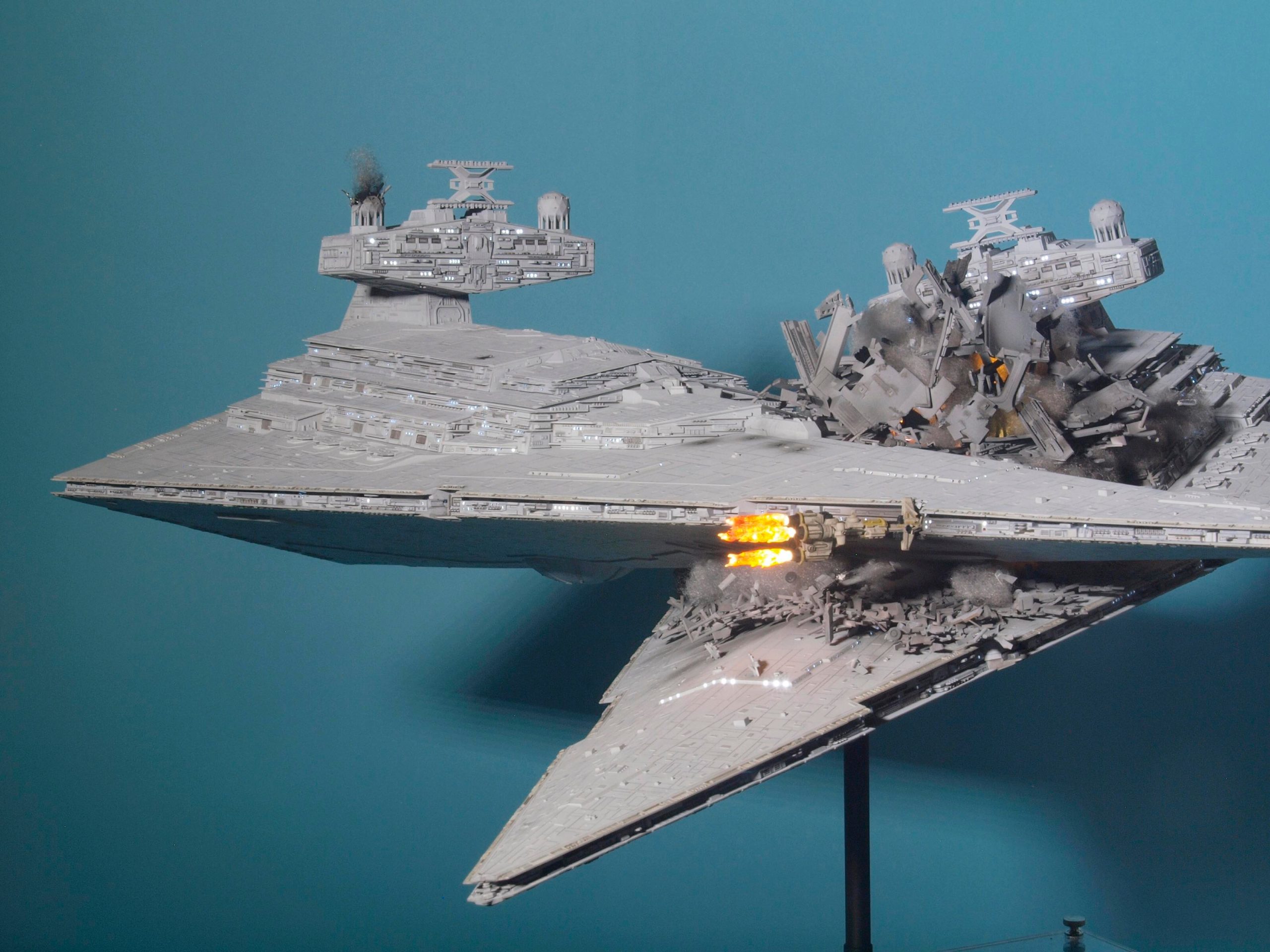 Star Destroyer Crash Scene by Jeff Pollizzotto - The Art of Modeling Club
