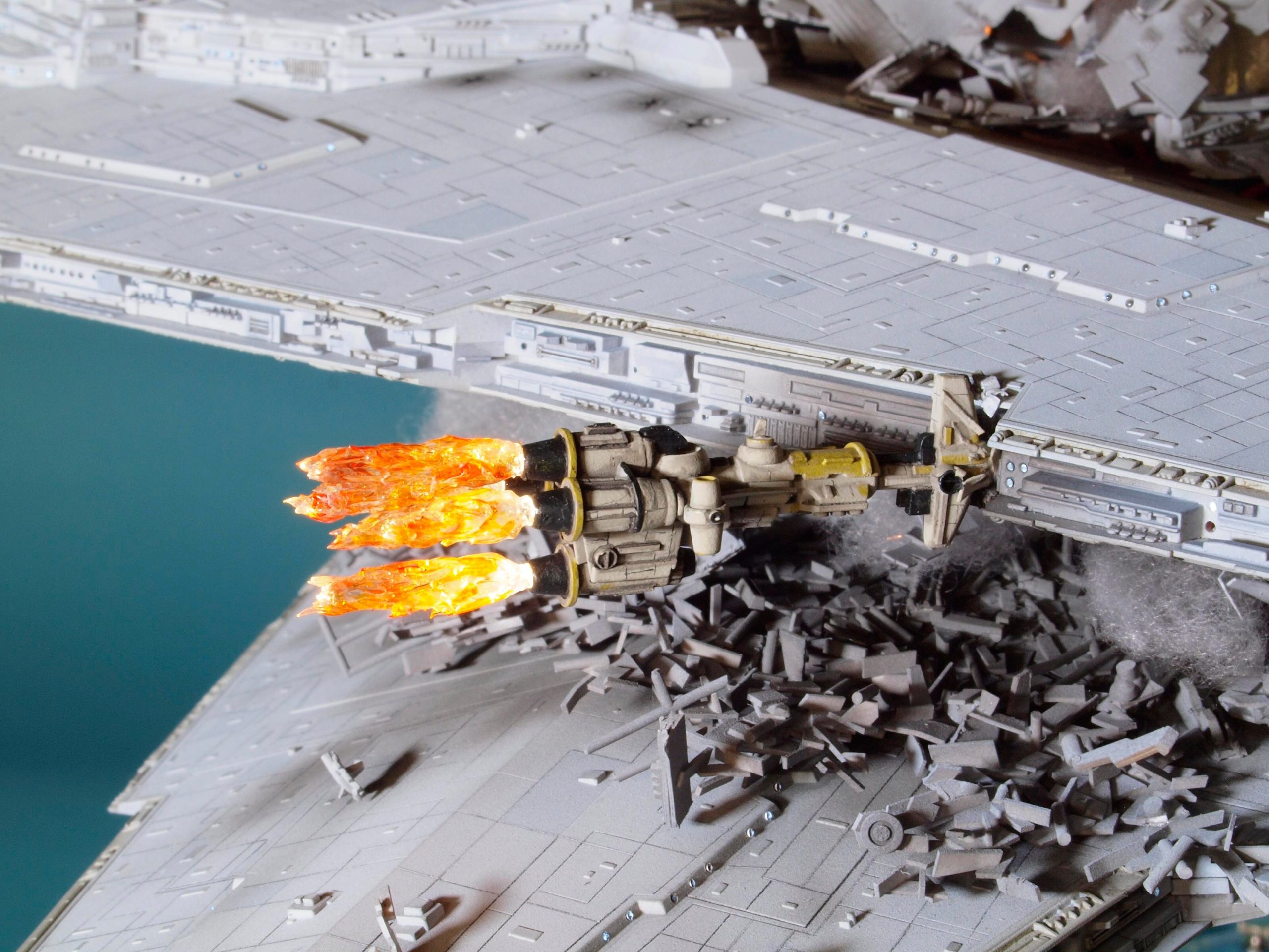 Star Destroyer Crash Scene by Jeff Pollizzotto - The Art of Modeling Club