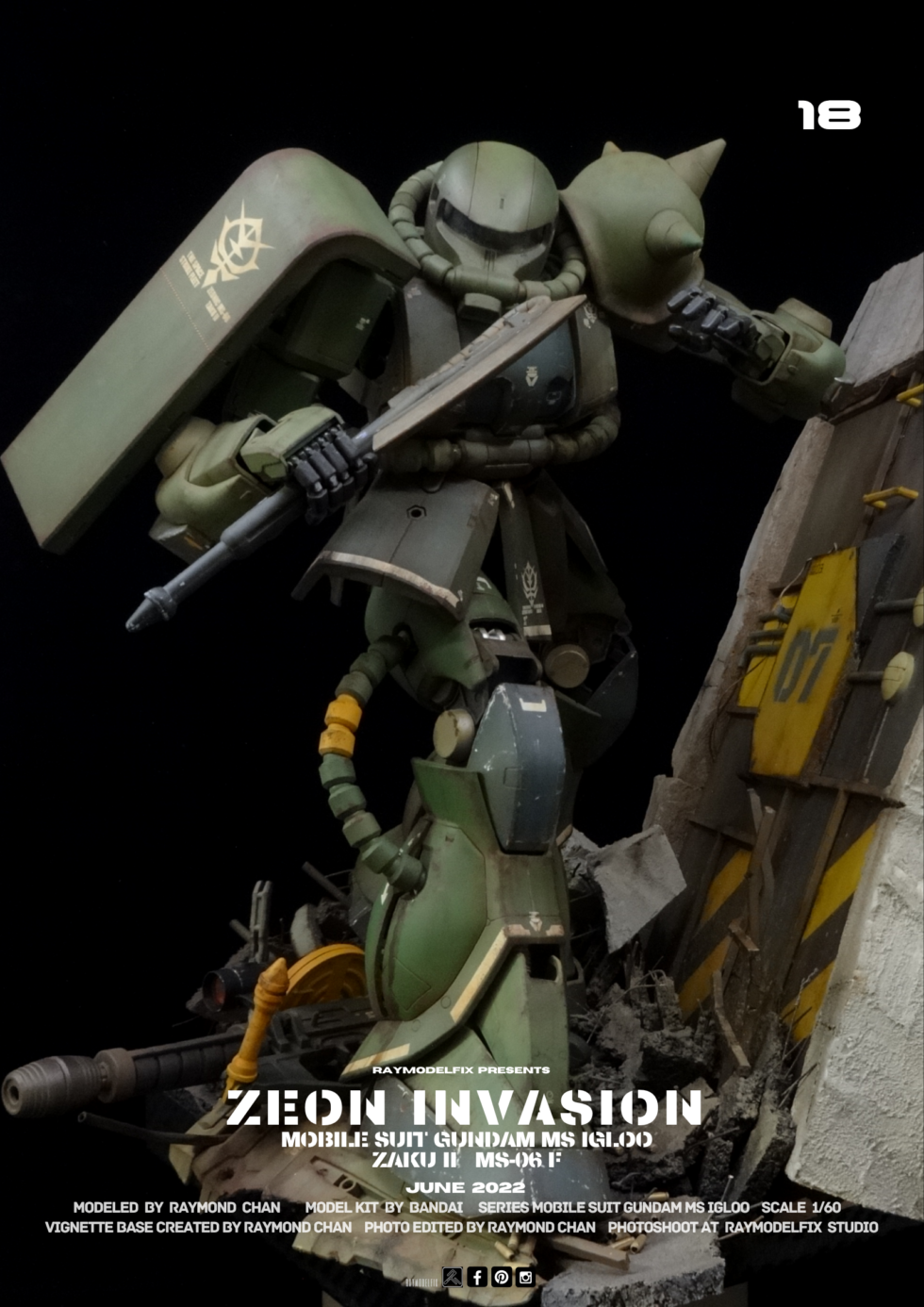 Zeon Invasion by Raymond Chan - The Art of Modeling Club