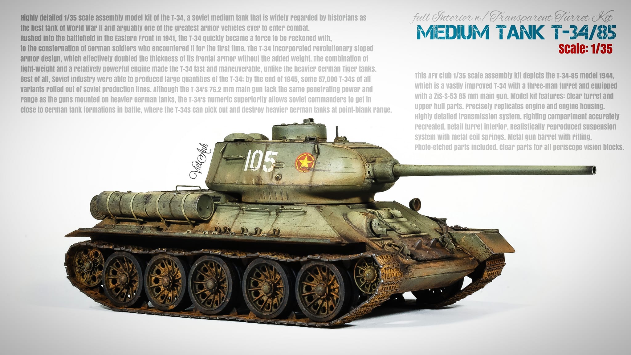 T-34/85 by Nguyen Viet Anh - The Art of Modeling Club