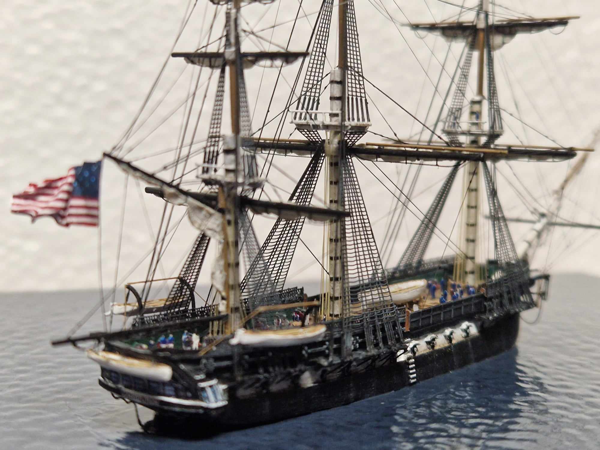 44-gun US gun navy frigate "USS Constitution" by Claudio Matteini - The ...