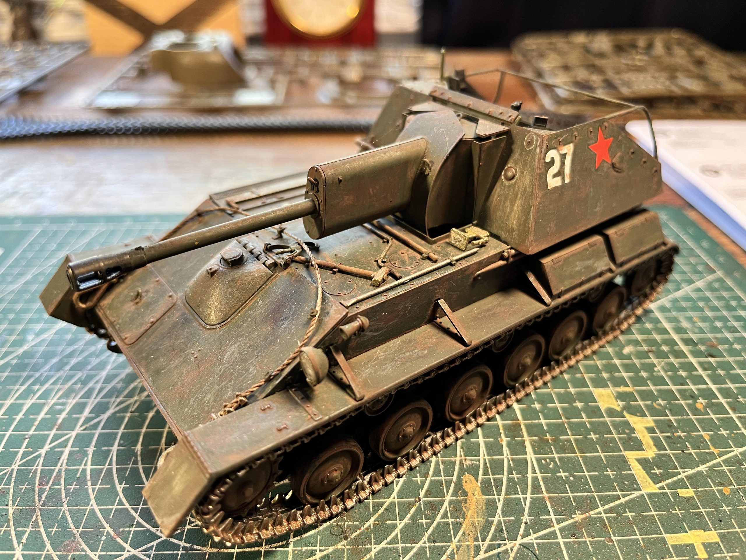 SU-76M Self-propelled Gun by Jimmy Smallwood - The Art of Modeling Club