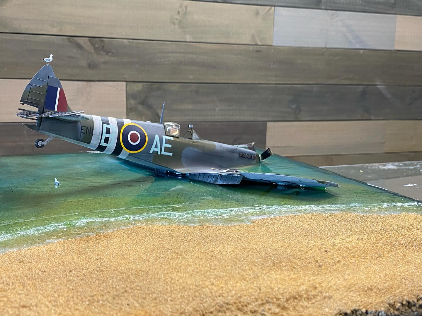 Mk.IX Spitfire crash diorama by Alan Sannazzaro - The Art of Modeling Club