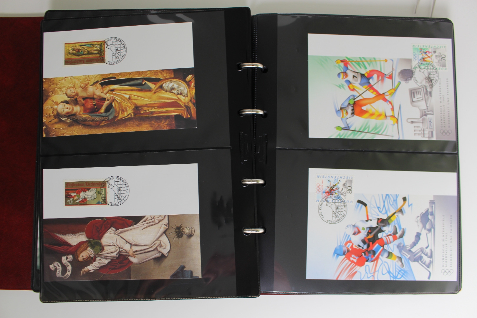 Liechtenstein, Maximumkarten Sammlung von 1986-1994 - Briefmarken Versandhandel, Briefmarken ...