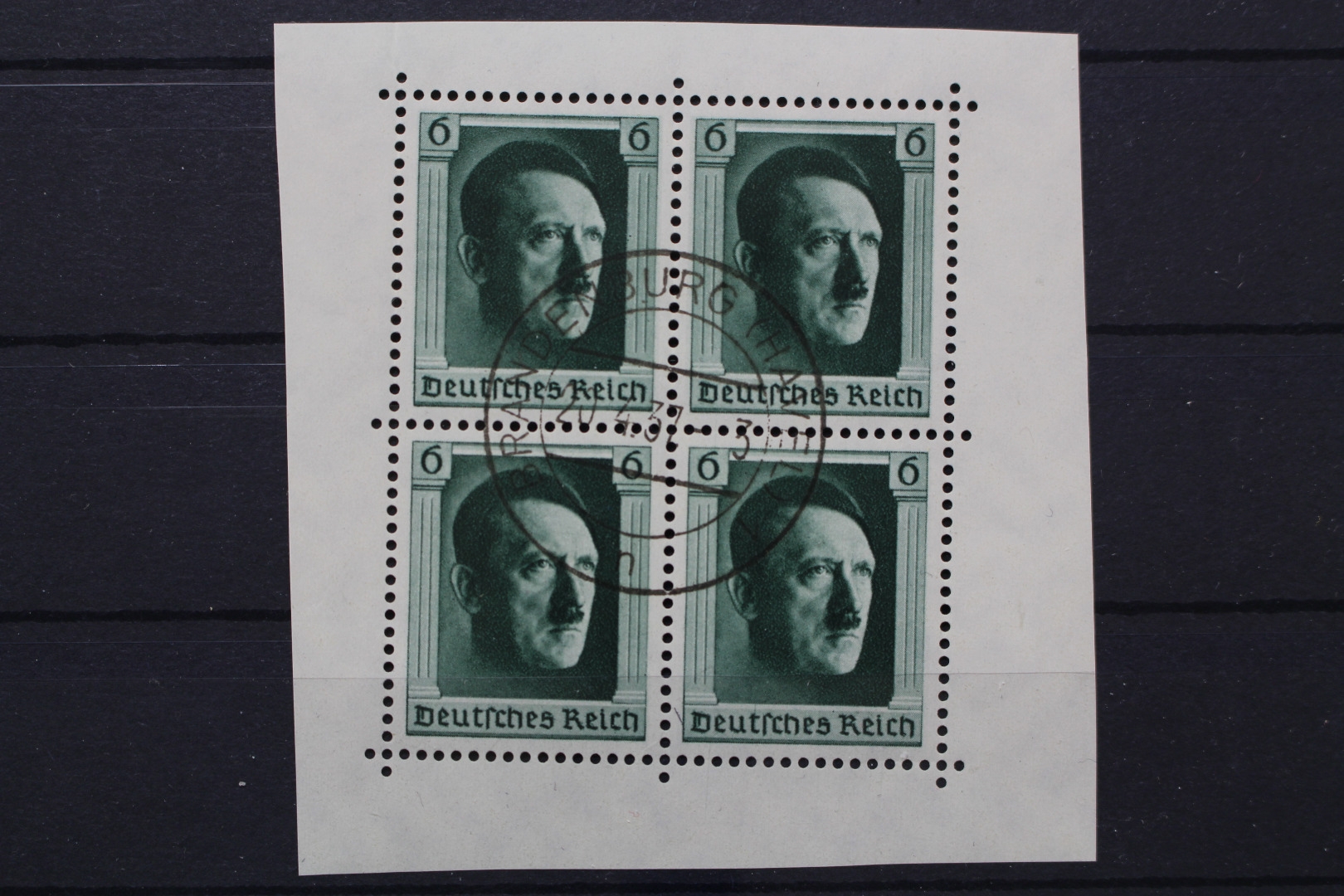 Deutsches Reich, MiNr. 646, Viererblock, gestempelt - Briefmarken Versandhandel, Briefmarken ...