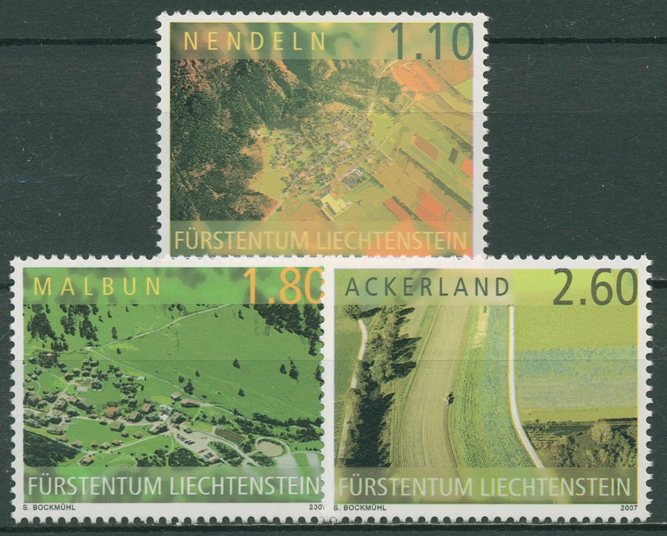 Liechtenstein 2007 Landschaften Luftaufnahmen 1445/47 postfrisch - Briefmarken Dr. Rohde ...
