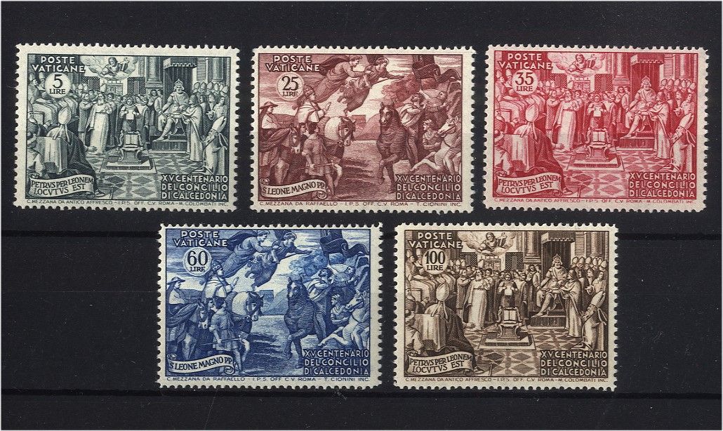 Vatikan MiNr. 180-184 postfrisch - 1500. Jahrestag des Konzils von ...