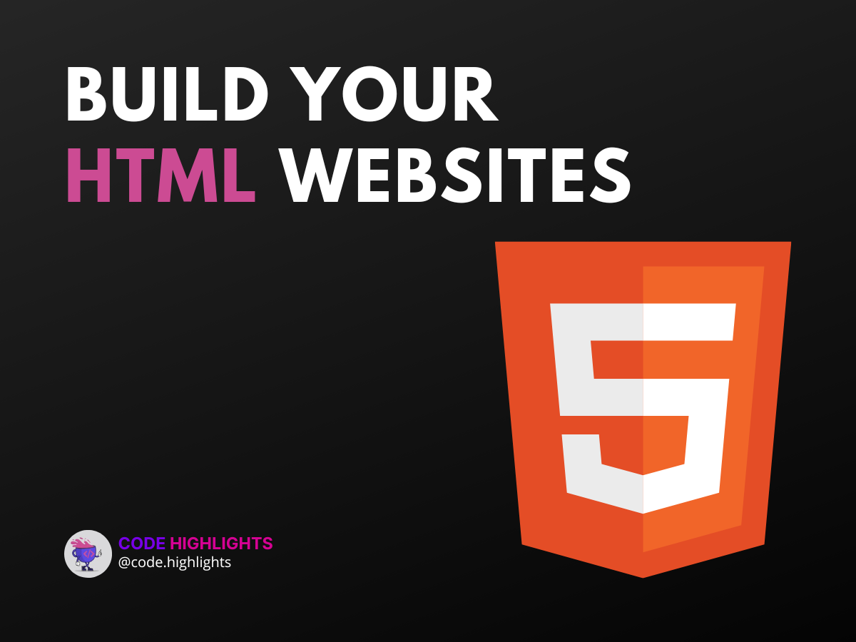 HTML5 Fundamentals Course: HTML Basics Course | Code Highlights