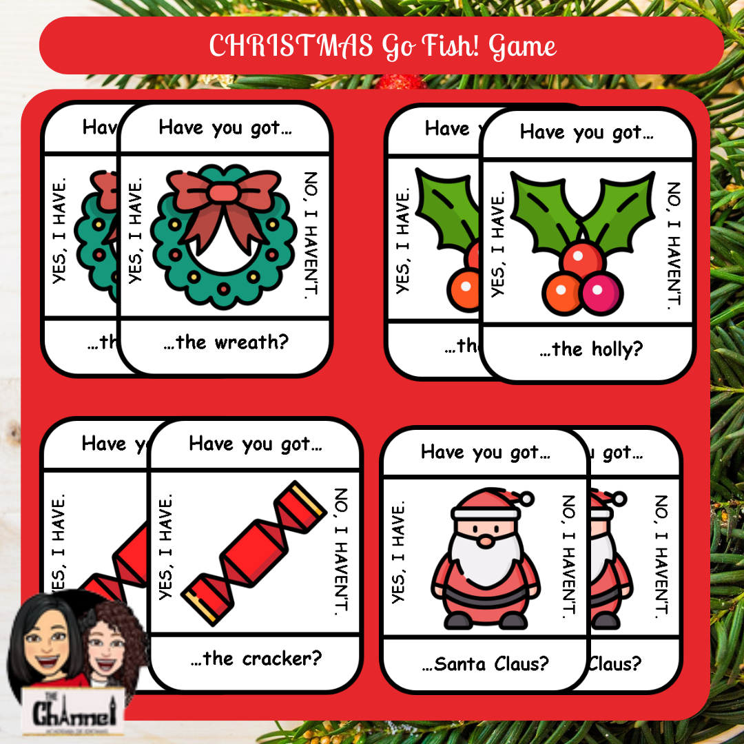 Christmas Go Fish Game - Colour - material de la siguiente asignatura ...