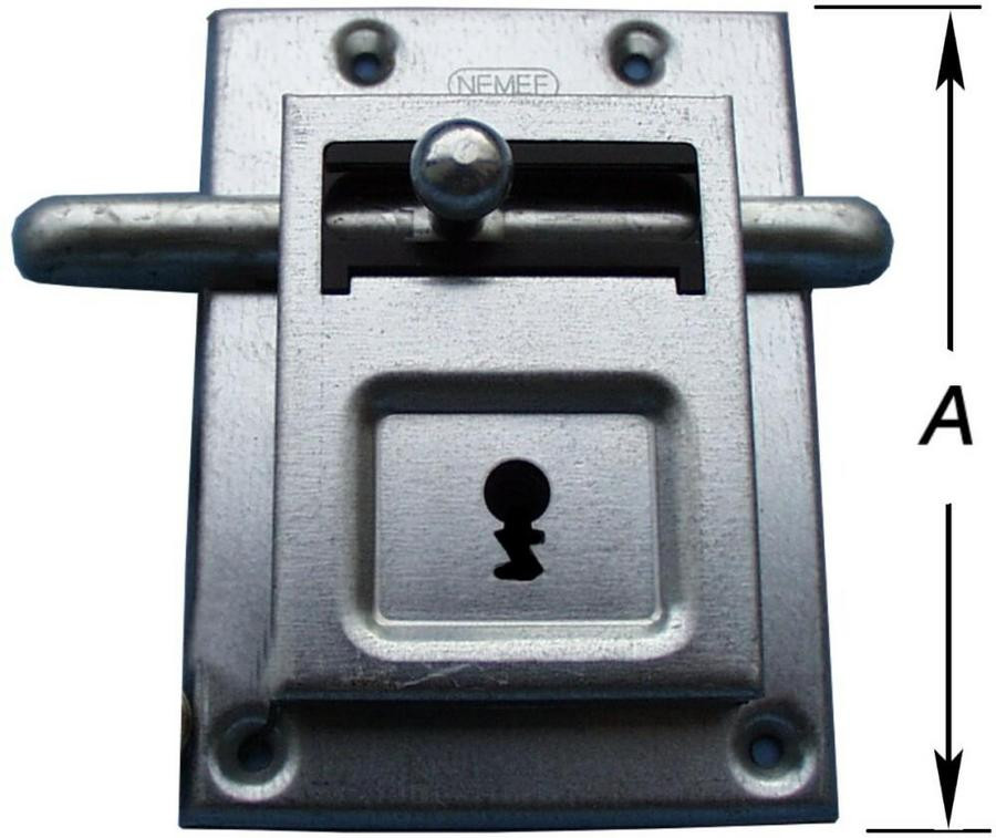 NEMEF Grendelslot Verzinkt 16x600 mm