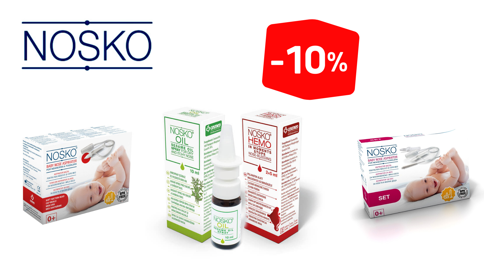 Potražite Nosko proizvode uz 10% popusta u svim Tea Medica apotekama