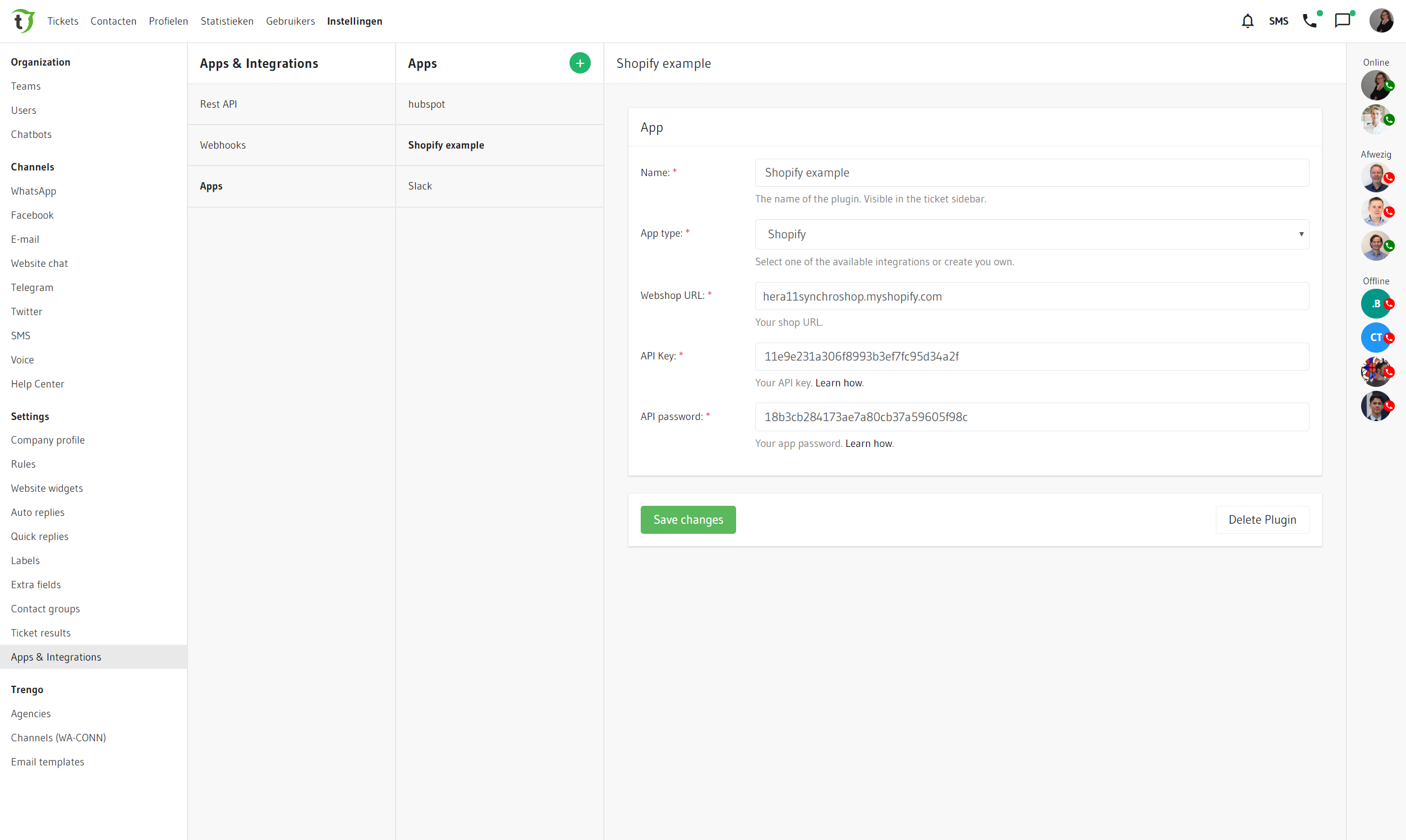 Connect Trengo and Shopify - Trengo - Help Center
