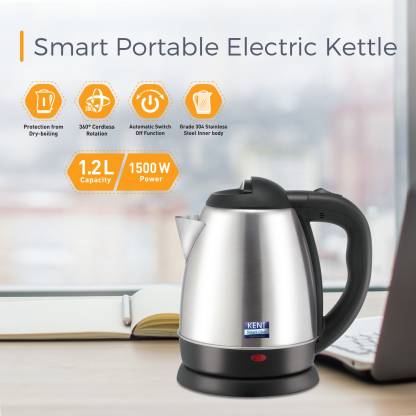 Kent Vogue 1.2 Litre Electric Kettle Stainless Steel