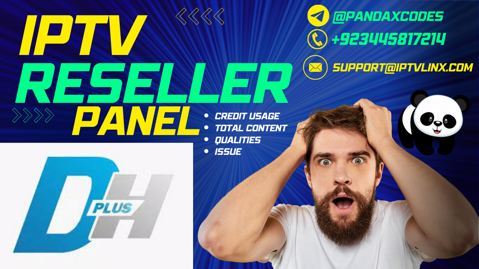 DH Plus IPTV Panel - Best Streaming Solution