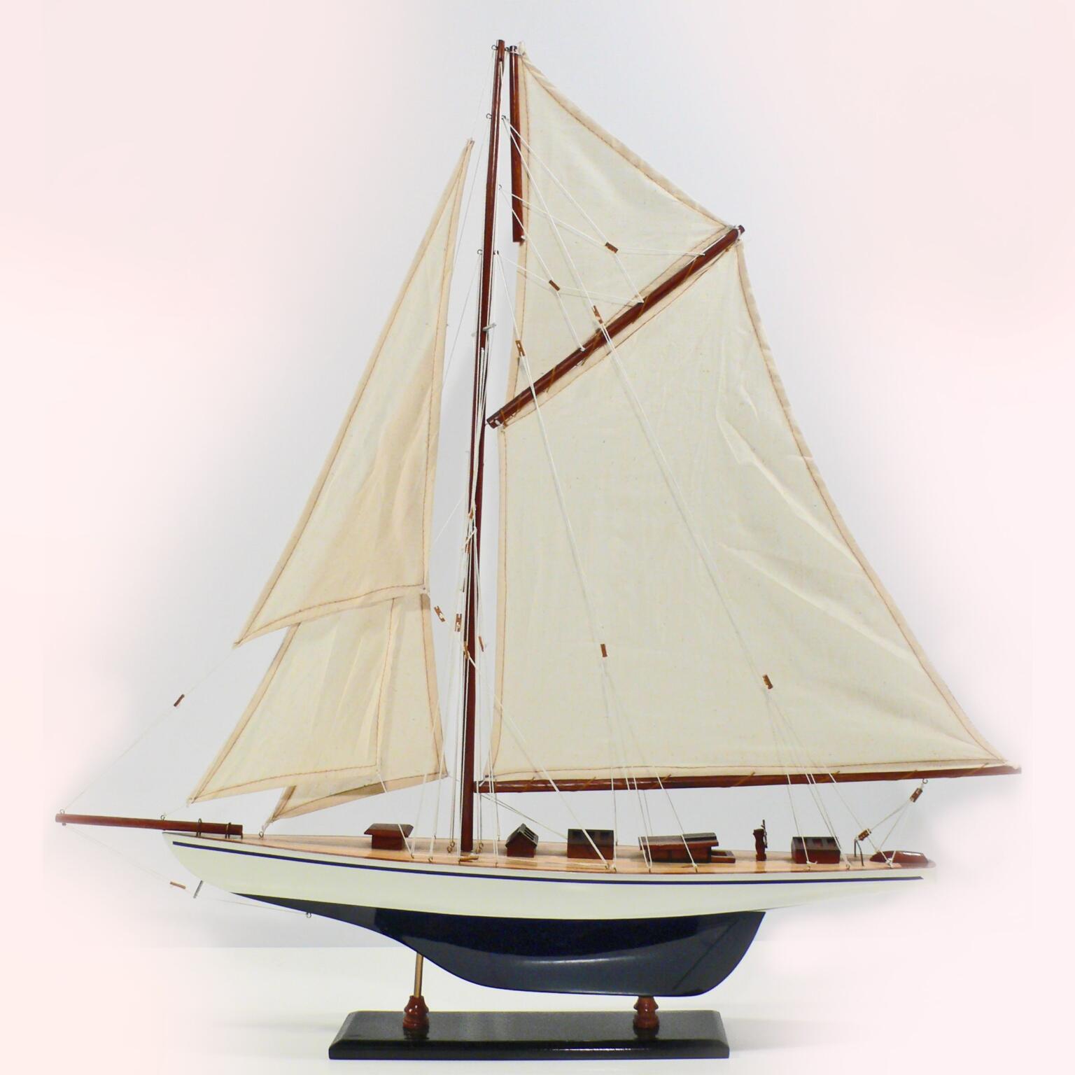 Handmade wooden ship models, completely assembled