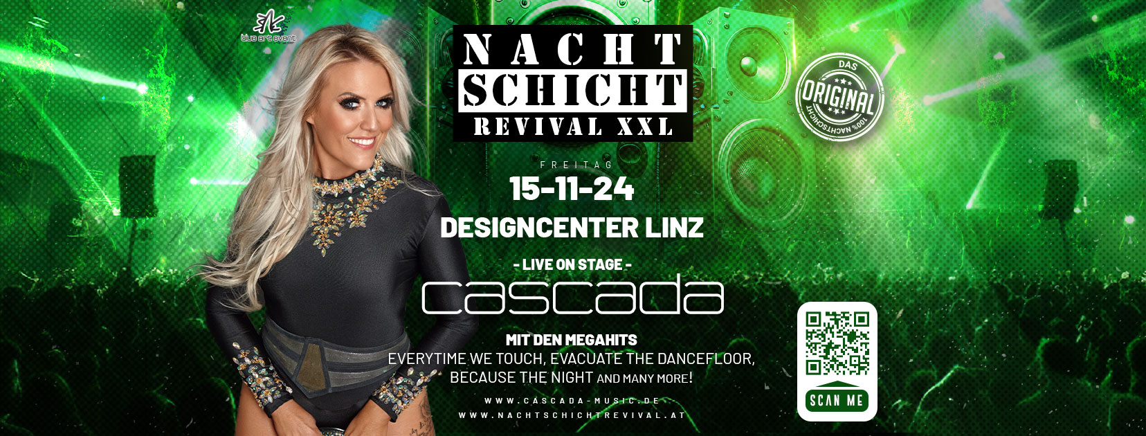 Tickets für NACHTSCHICHT REVIVAL XXL w/Cascada live on STAGE @Design ...