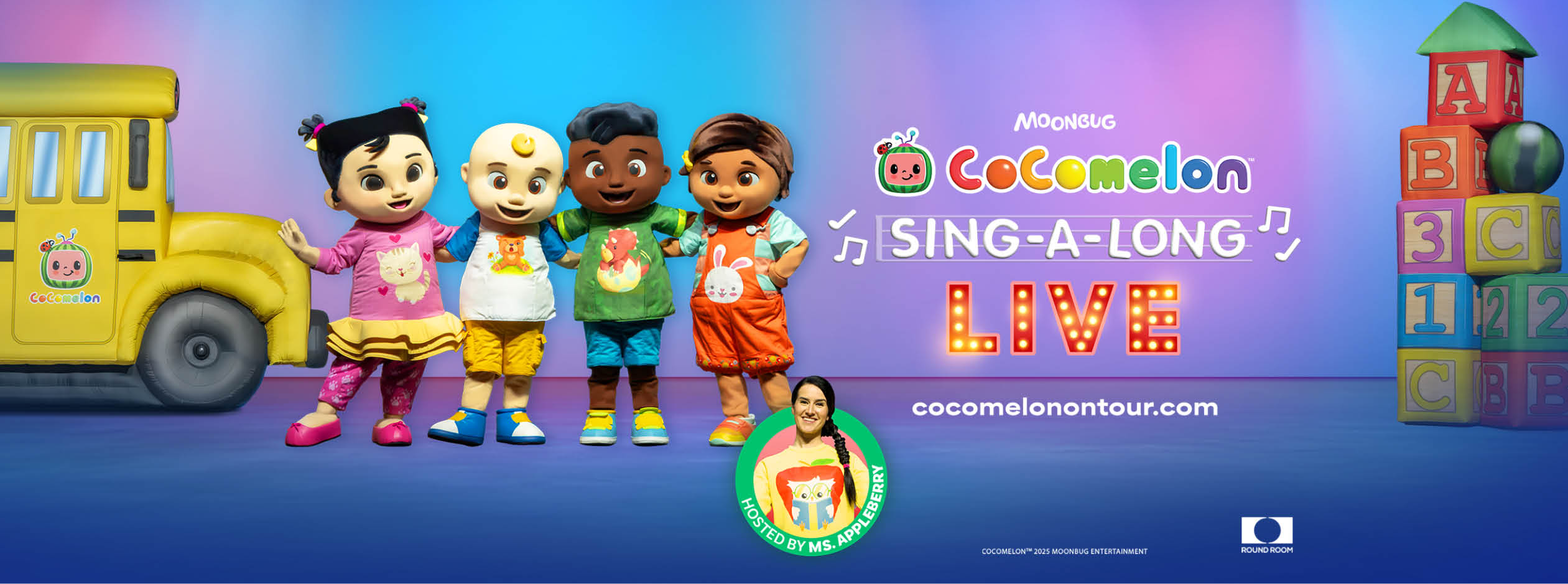 Tickets for ROUND ROOM PRESENTS CoComelon Sing-A-Long LIVE | vivenu